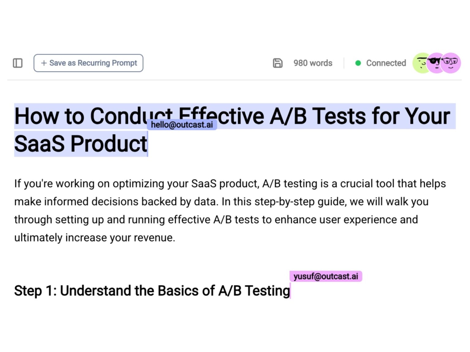 Record Once — Create 10x More Content | Outcast